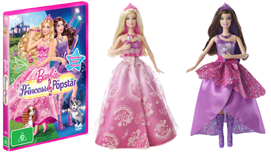 Barbie The Princess and The Popstar Dolls & DVDs | Female.com.au