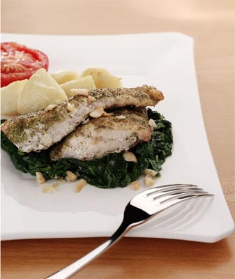 Pan-fried Barramundi with Lemon Myrtle and Toasted