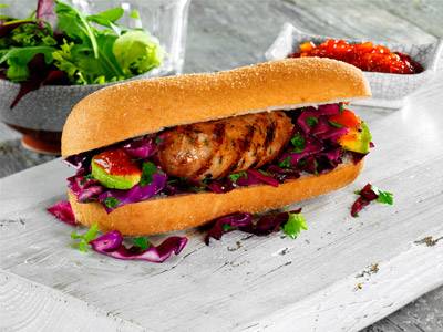 Gourmet Sausage Sizzle with PureBred Super Soft White Sandwich Rolls ...